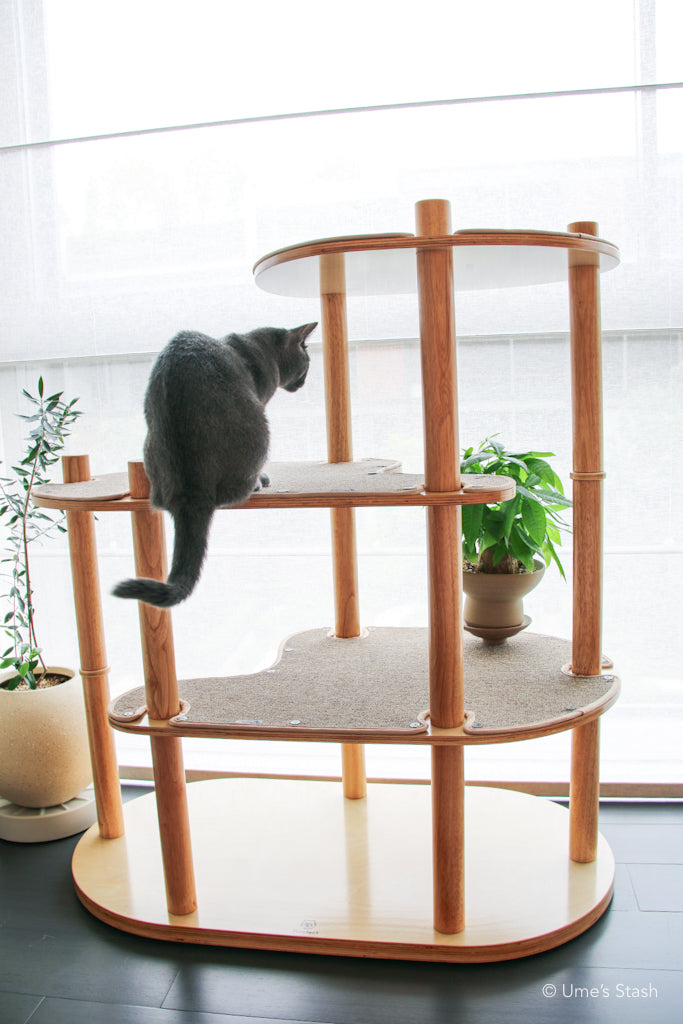 Modern Customisable Premium Moon Pillar Cat Tree – Ume's Stash