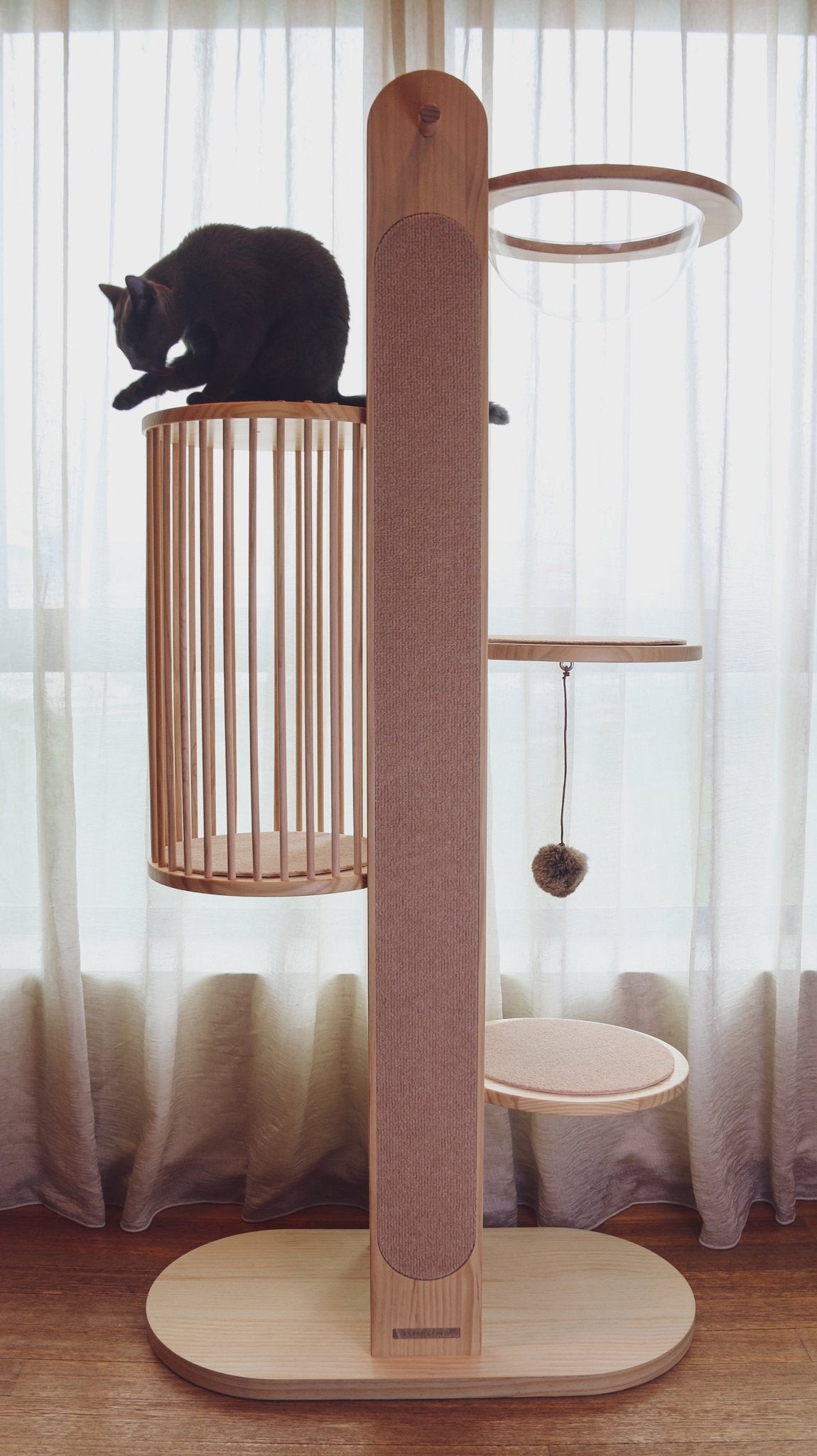 Modern Multi-Level Cypress Cat Tree: Tall, Sturdy & Stable – Ume's Stash