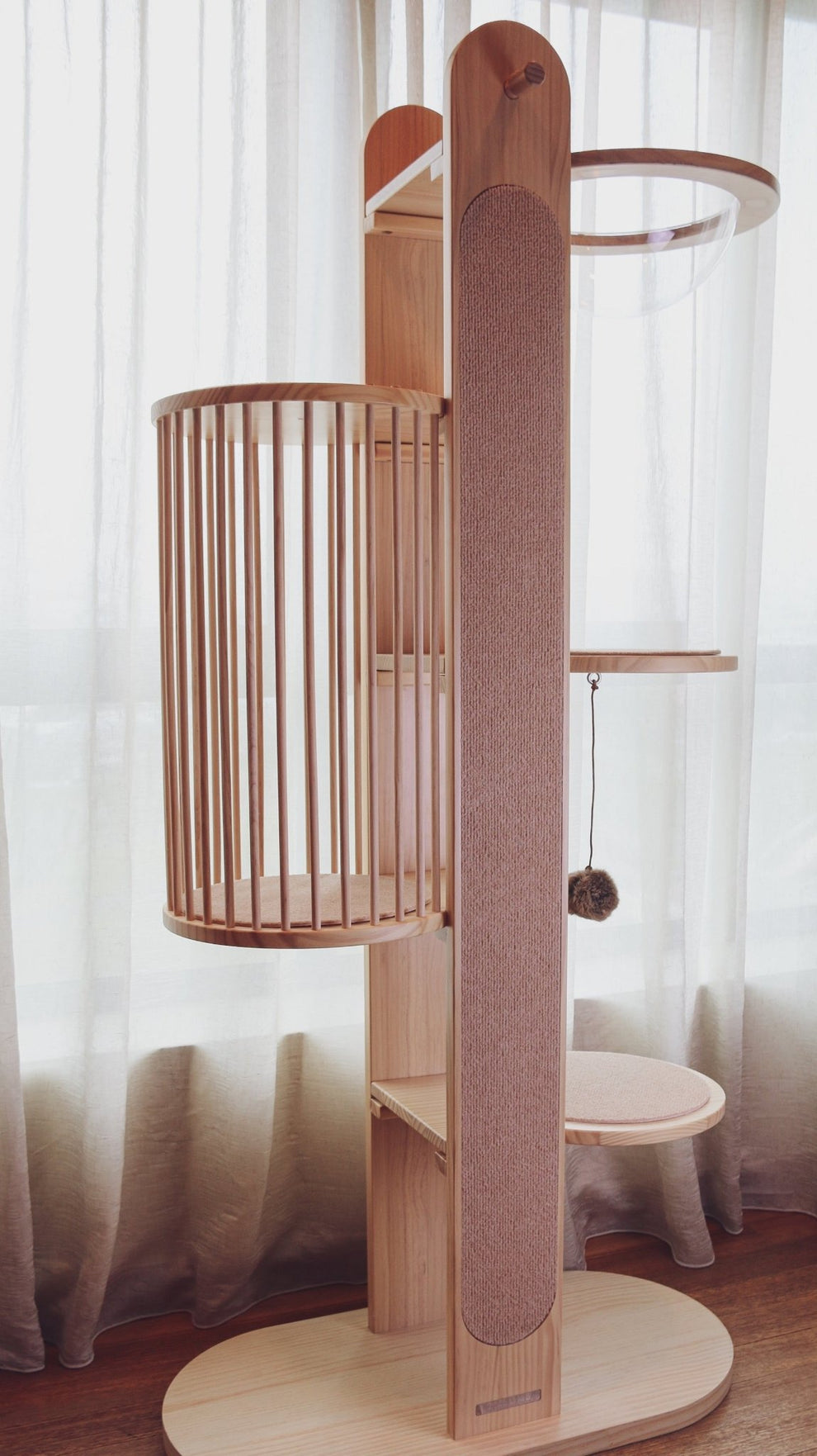 Modern Multi-Level Cypress Cat Tree: Tall, Sturdy & Stable – Ume's Stash